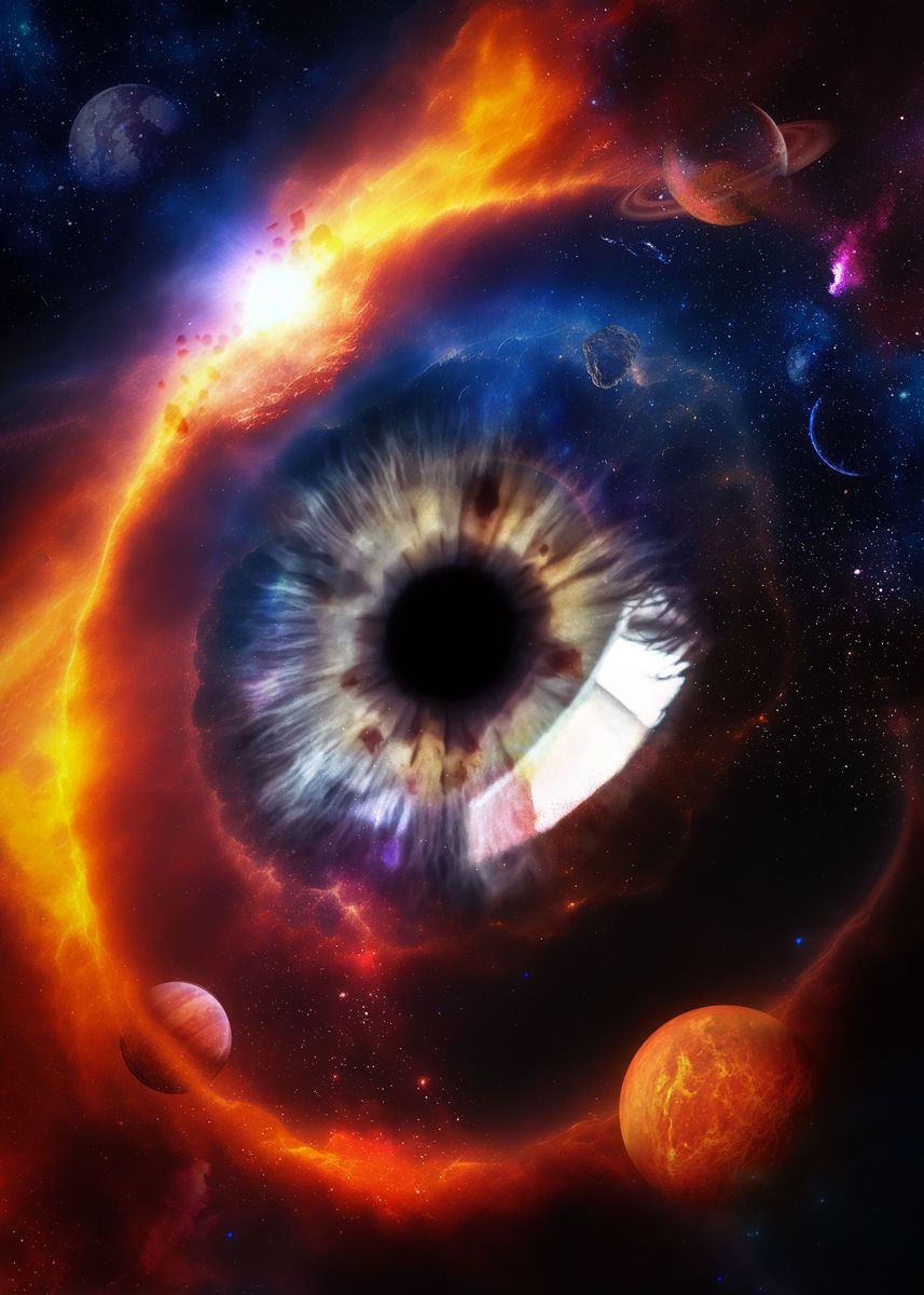 'Eye Of The Universe' Poster, picture, metal print, paint by Bruno ...