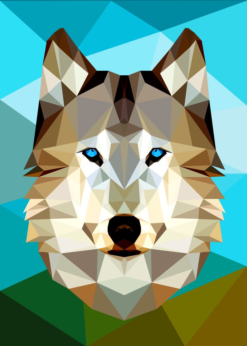 'Wolf' Poster by toan nguyen | Displate