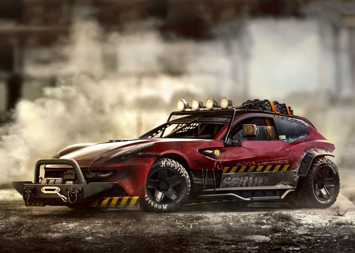 'Ferrari FF Off Road' Poster by Monster Car | Displate