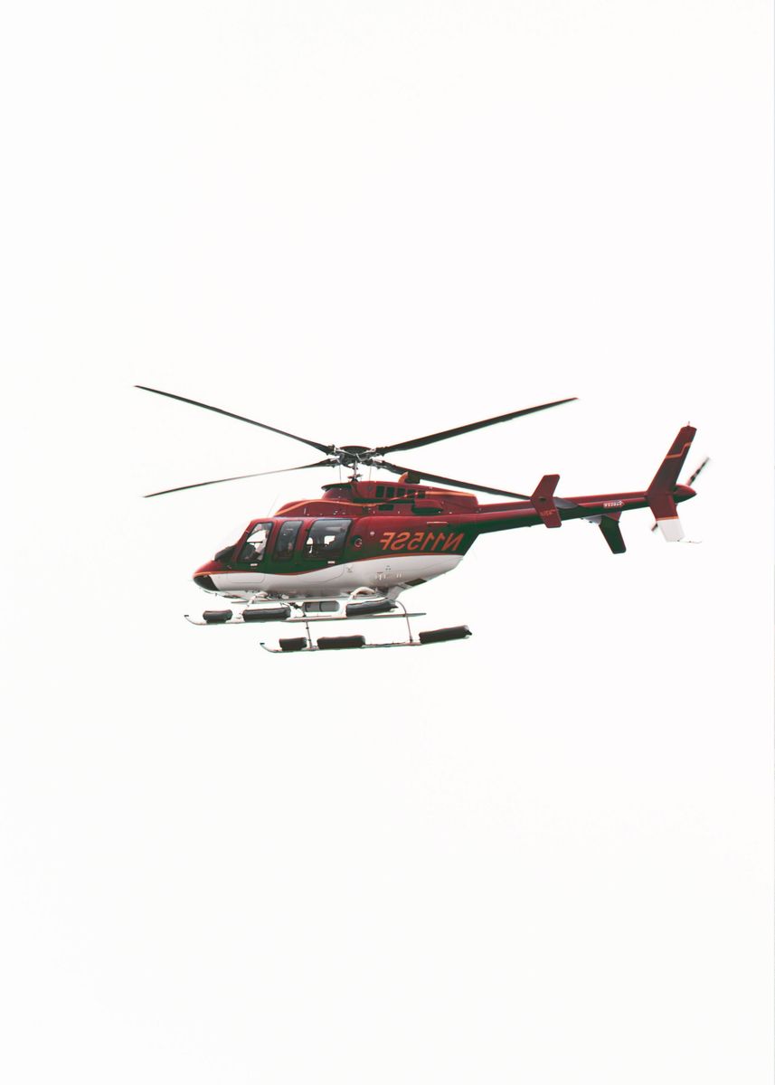 'Helicopter' Poster, picture, metal print, paint by Lets Fly Higher ...