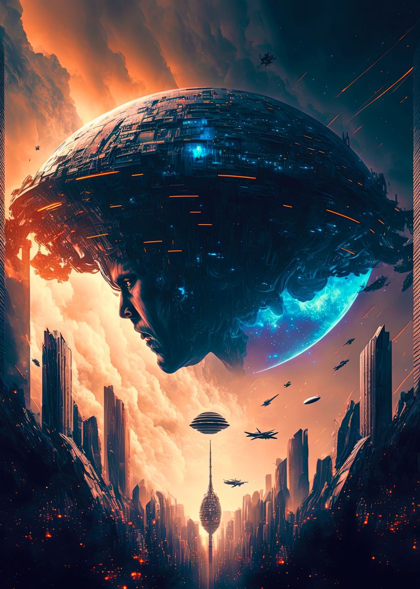 'Alien World City' Poster, picture, metal print, paint by Sigma Rat ...