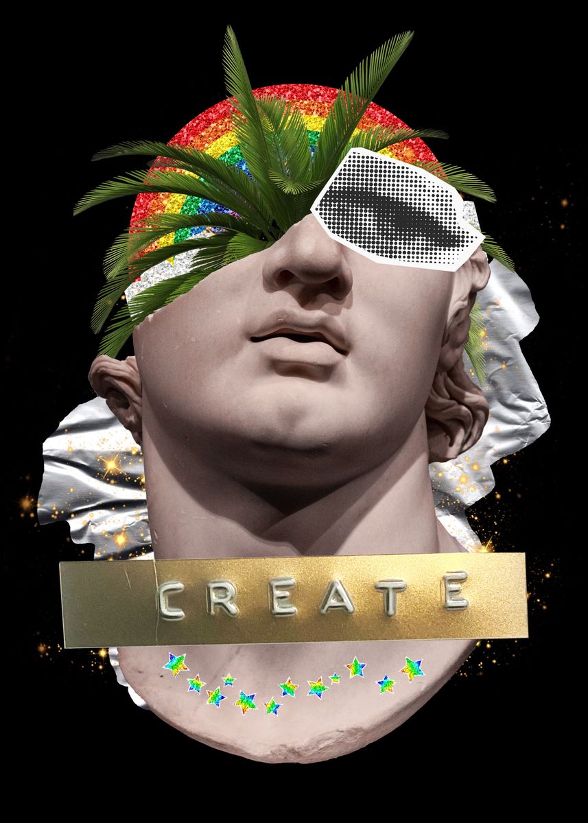 'Collage Surrealism Pop Art' Poster, picture, metal print, paint by ART ...