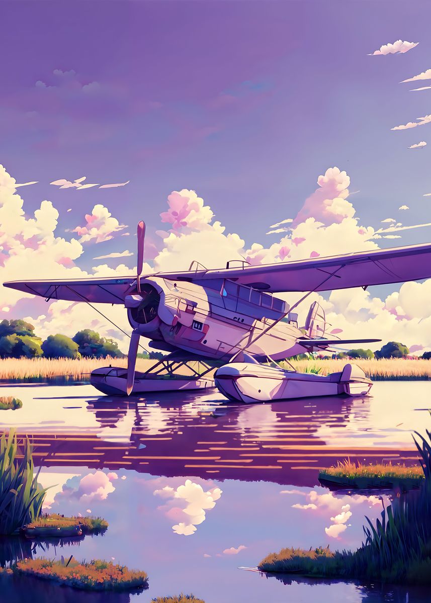 'Waterplane' Poster, picture, metal print, paint by Brian Nielsen ...