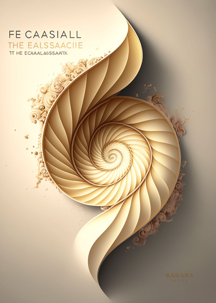 'Fibonacci Sequence ' Poster, picture, metal print, paint by RAGANA ...