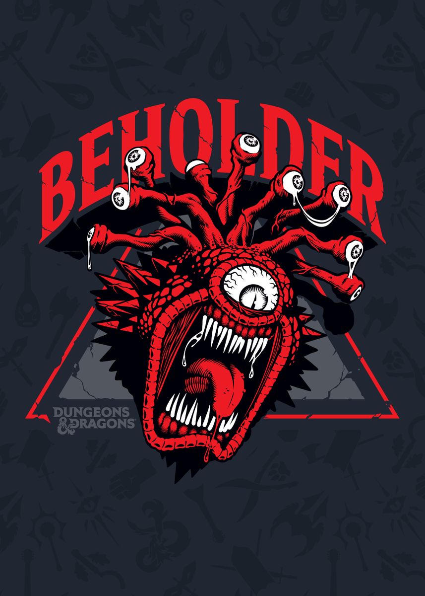 'Beholder's Rage' Poster, picture, metal print, paint by Dungeons and ...