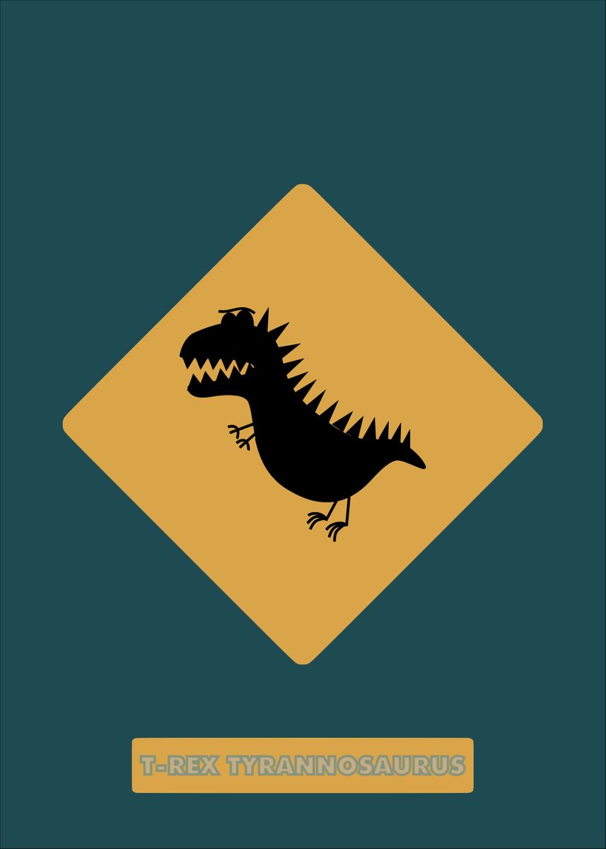 'Danger' Poster, picture, metal print, paint by Aesthetic Posters ...