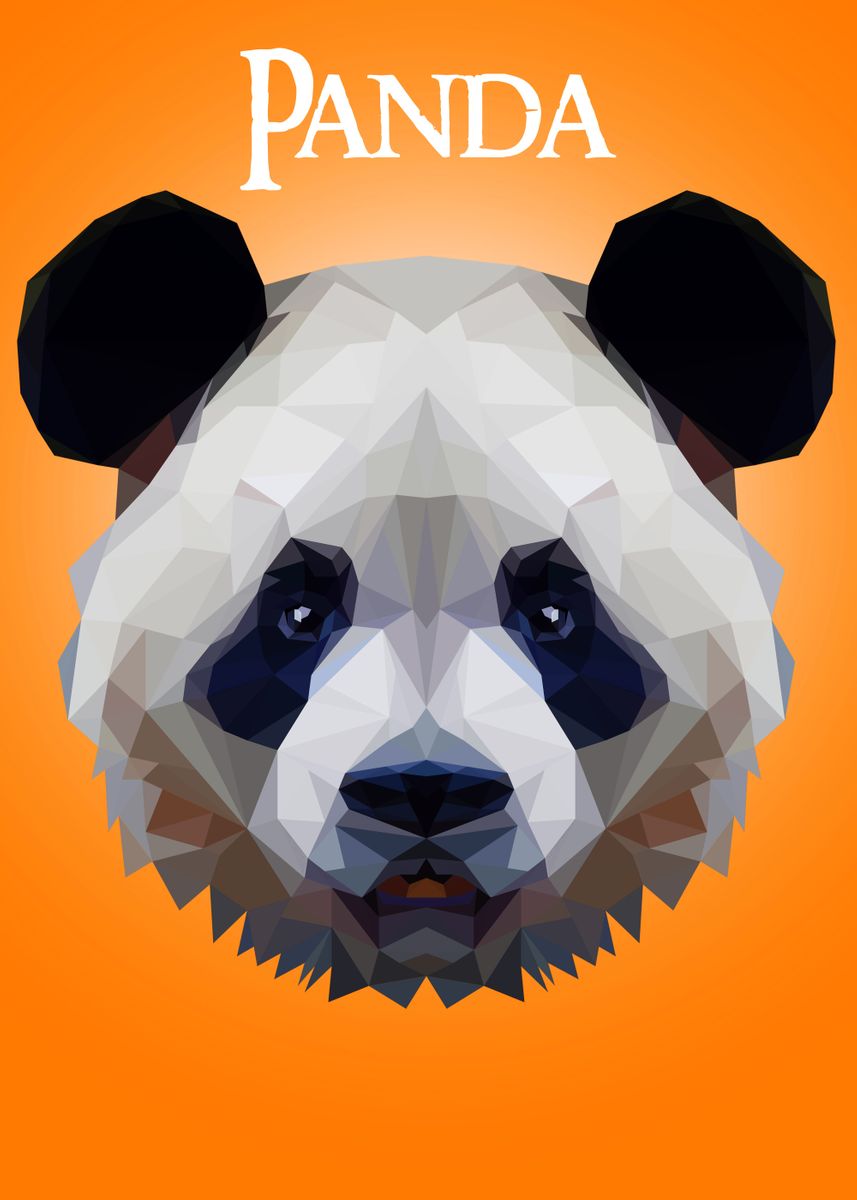 'Panda' Poster, picture, metal print, paint by Dare Neil | Displate
