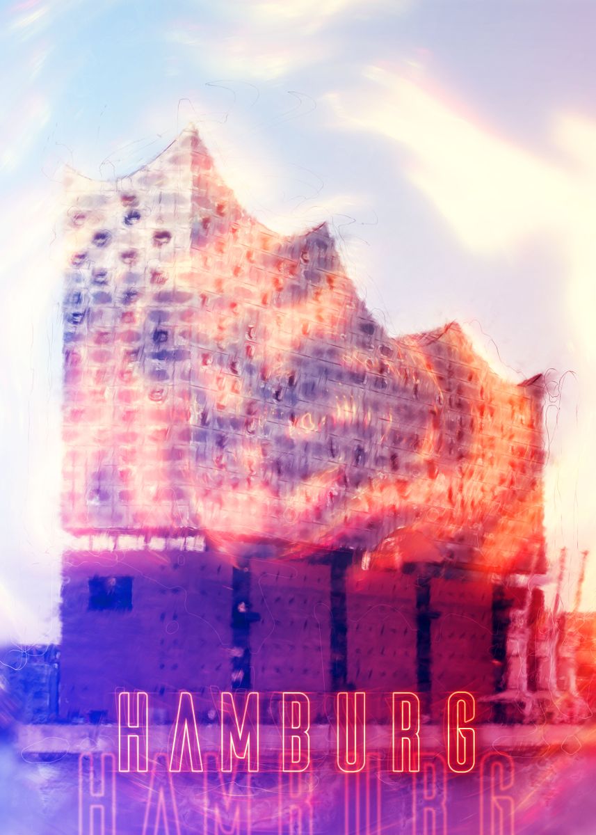 'Hamburg' Poster by Petra Rommelfanger | Displate