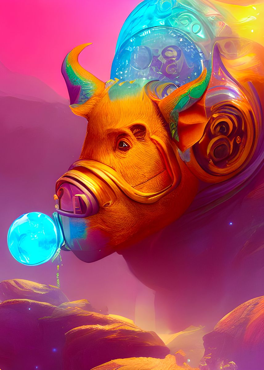 'Delusional Materiality' Poster, picture, metal print, paint by Jason ...