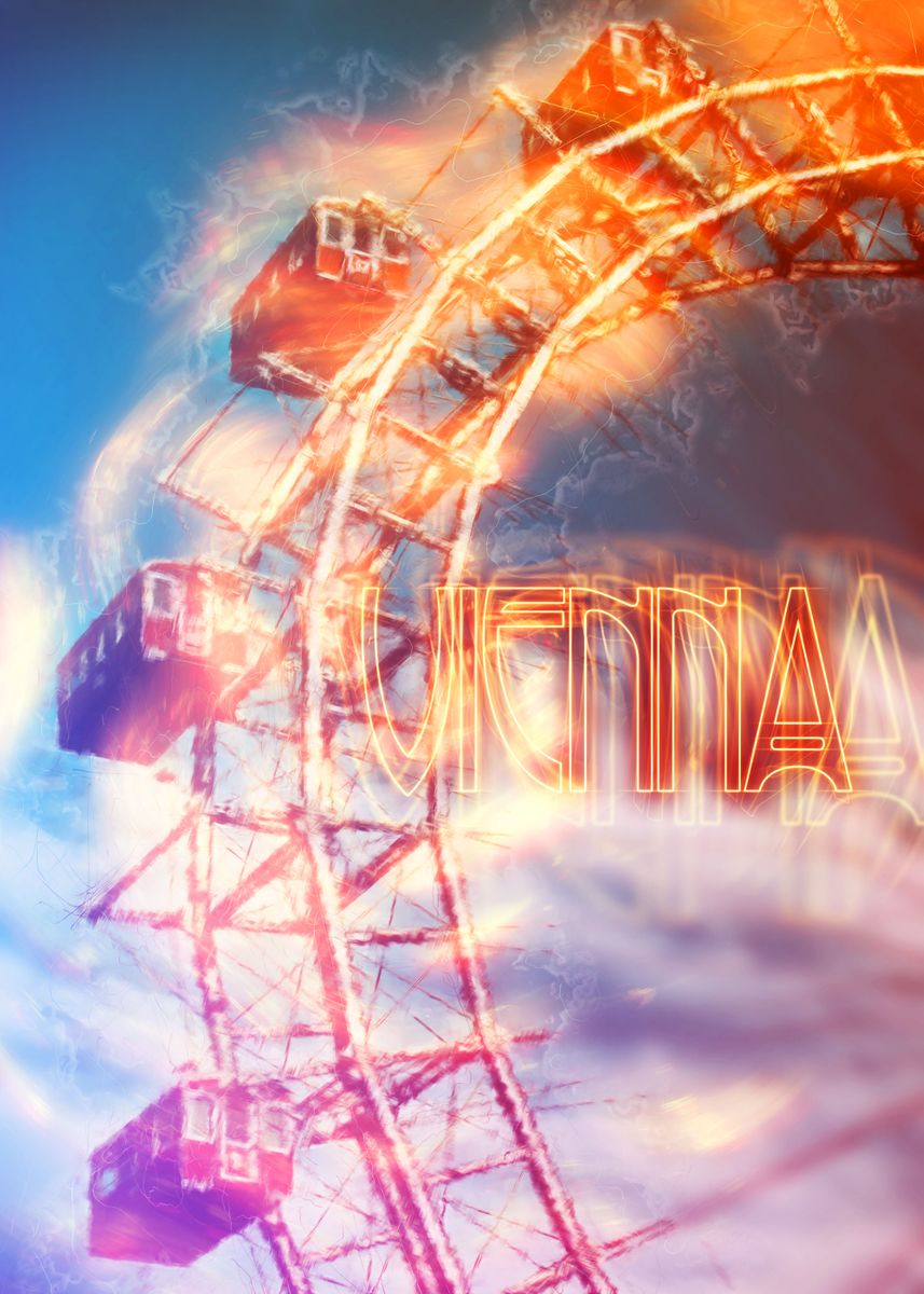 'Vienna 1' Poster, picture, metal print, paint by Petra Rommelfanger ...