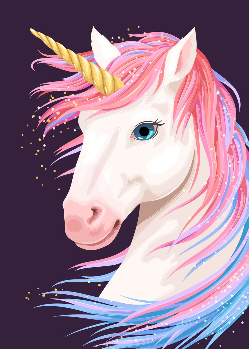 'cute unicorn' Poster by Queensy Collin | Displate