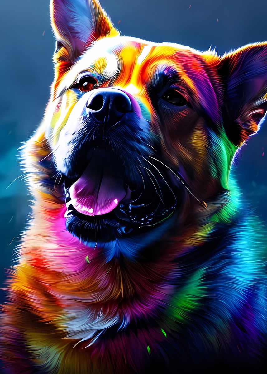 'futuristic animal' Poster, picture, metal print, paint by your name ...