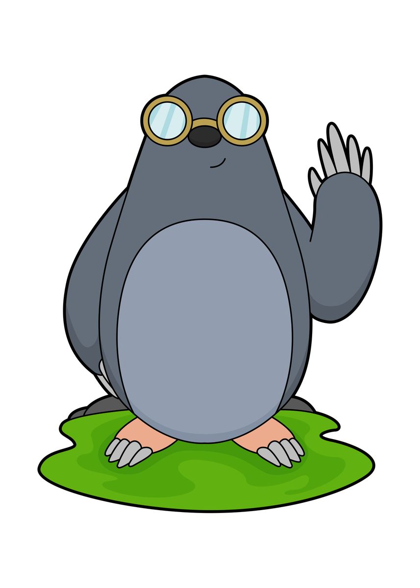 'Mole Glasses' Poster, picture, metal print, paint by Markus Schnabel ...