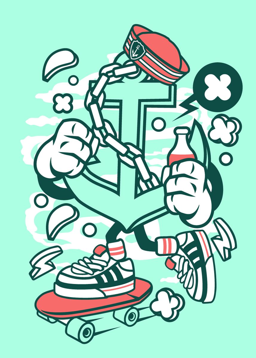 'Cartoon Illustration 72' Poster, picture, metal print, paint by Aloke ...