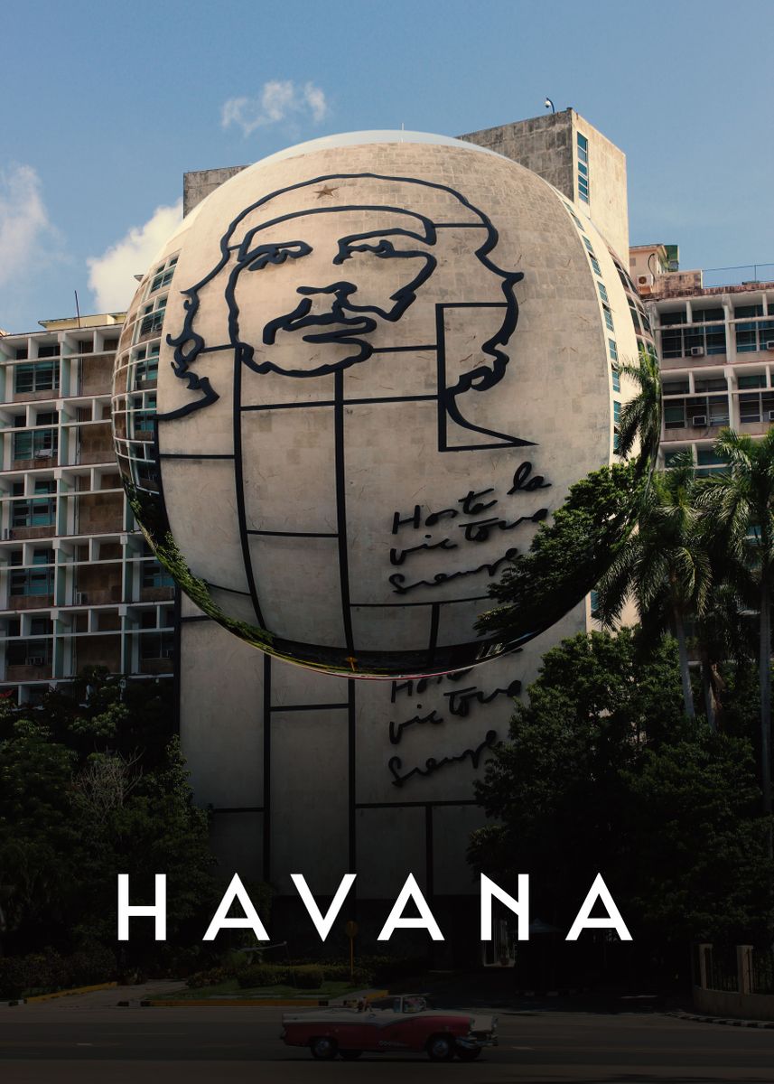 'Havana Cuba Abstract' Poster by Bipin Adhikari | Displate