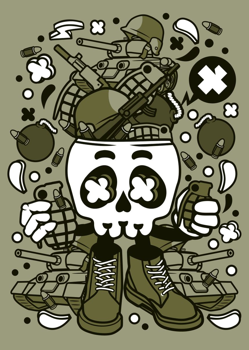 'Cartoon Illustration 78' Poster, picture, metal print, paint by Aloke ...