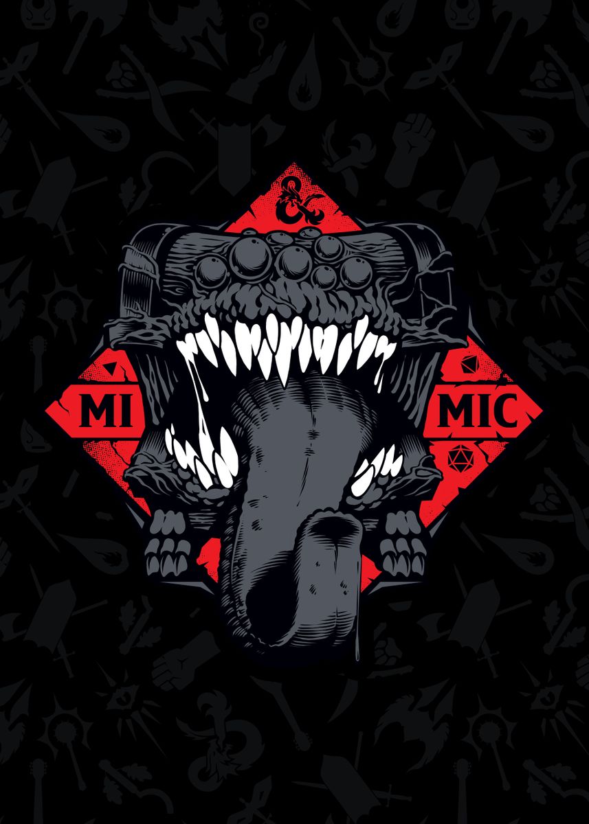 'The Mimic' Poster, picture, metal print, paint by Dungeons and Dragons ...