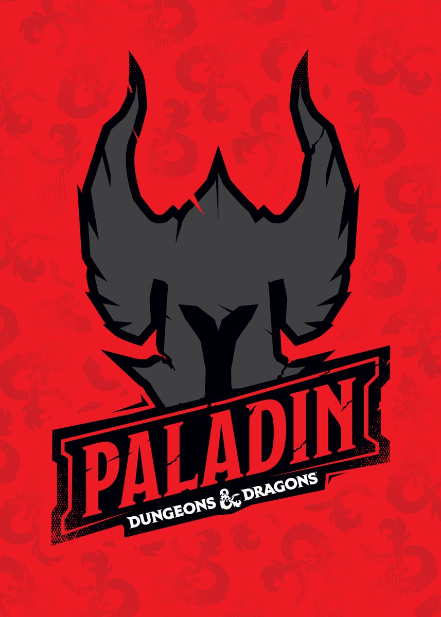 'Paladin's Winged Helm' Poster, picture, metal print, paint by Dungeons and Dragons | Displate