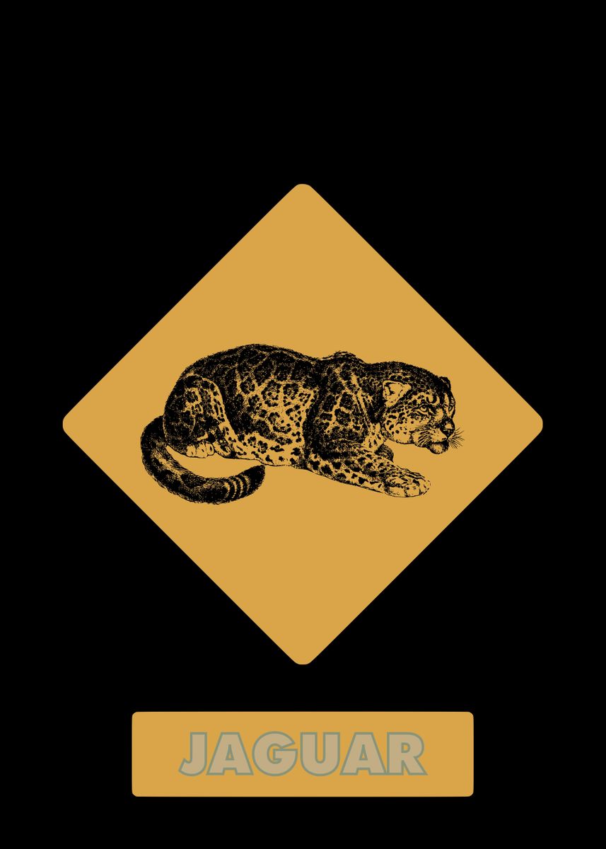 'Jaguar' Poster, picture, metal print, paint by Art Print | Displate