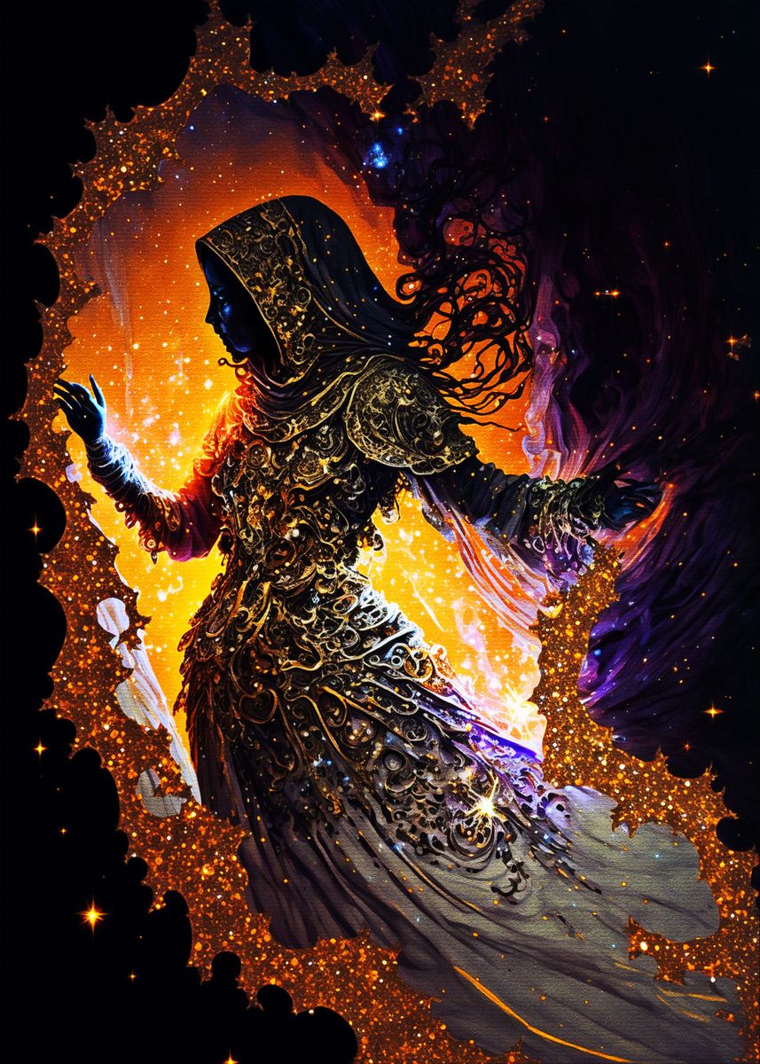 'Abstract Art Woman Magic' Poster, picture, metal print, paint by ...