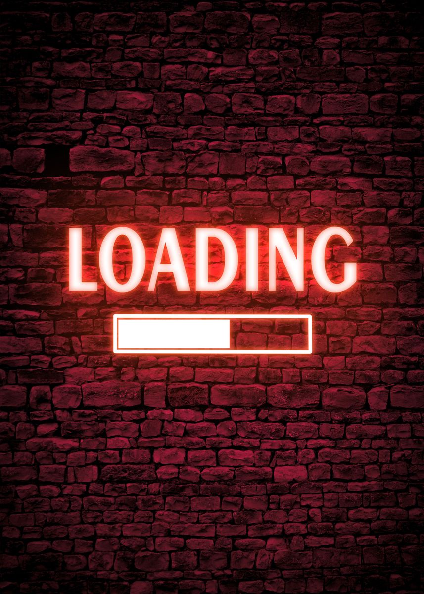 'Loading' Poster, picture, metal print, paint by Azlan Xavier | Displate