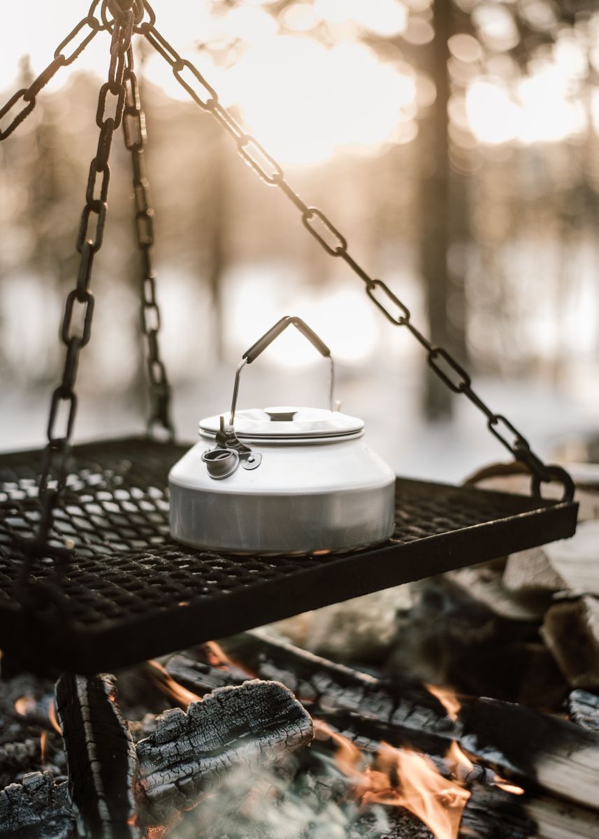 'Campfire Kettle' Poster, picture, metal print, paint by Stephen ...