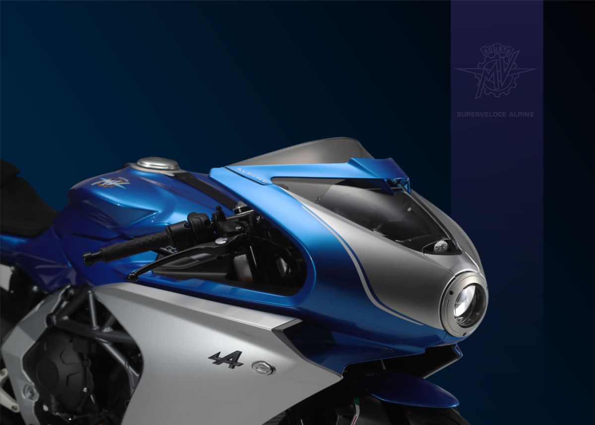 'SUPERVELOCE 800 ALPINE' Poster by Flux Lab | Displate