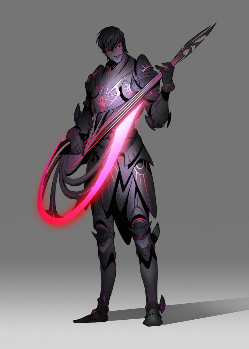 'Male Lightweaver' Poster, picture, metal print, paint by Petar Penev | Displate