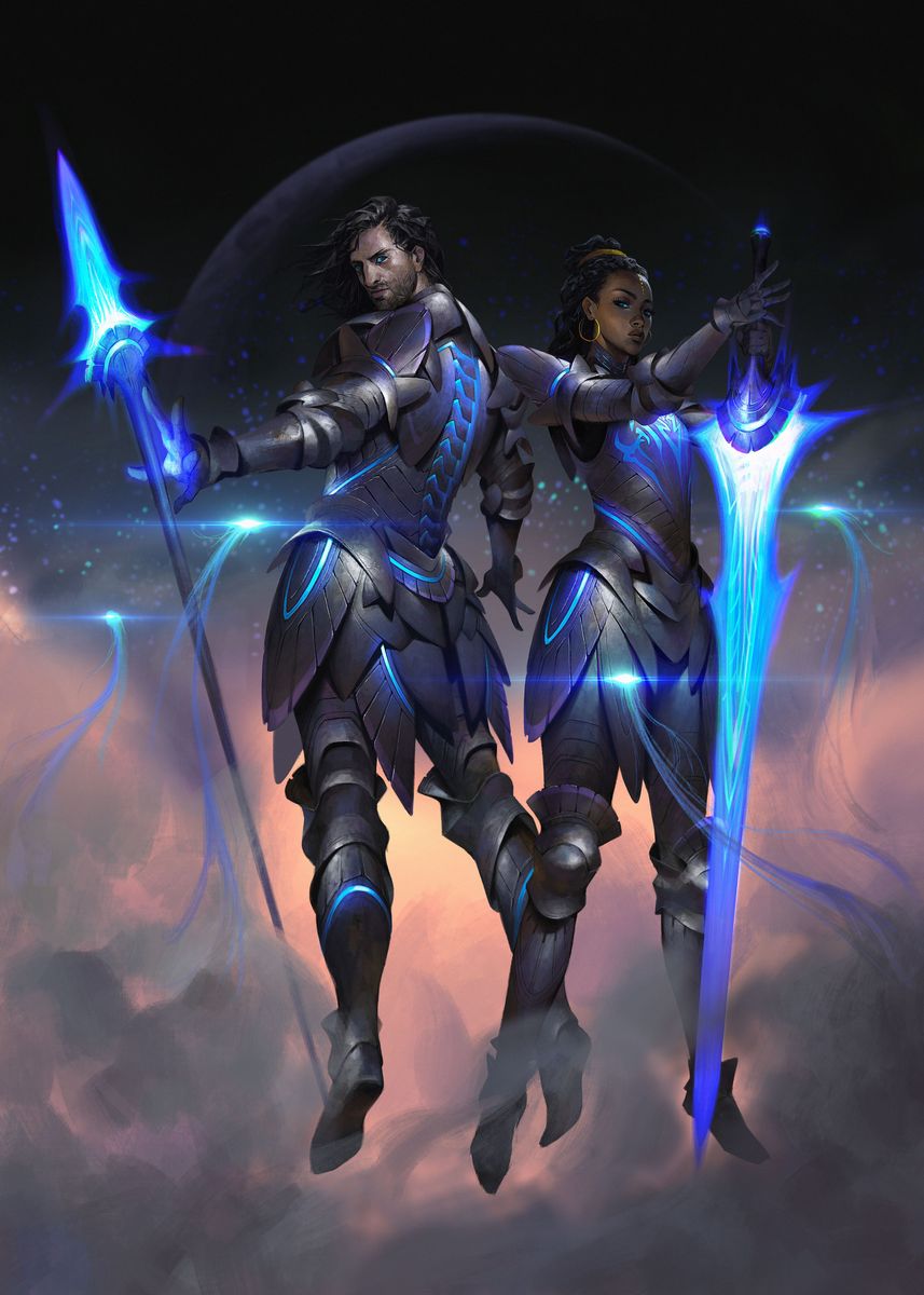 'Windrunner Couple' Poster, picture, metal print, paint by Petar Penev ...