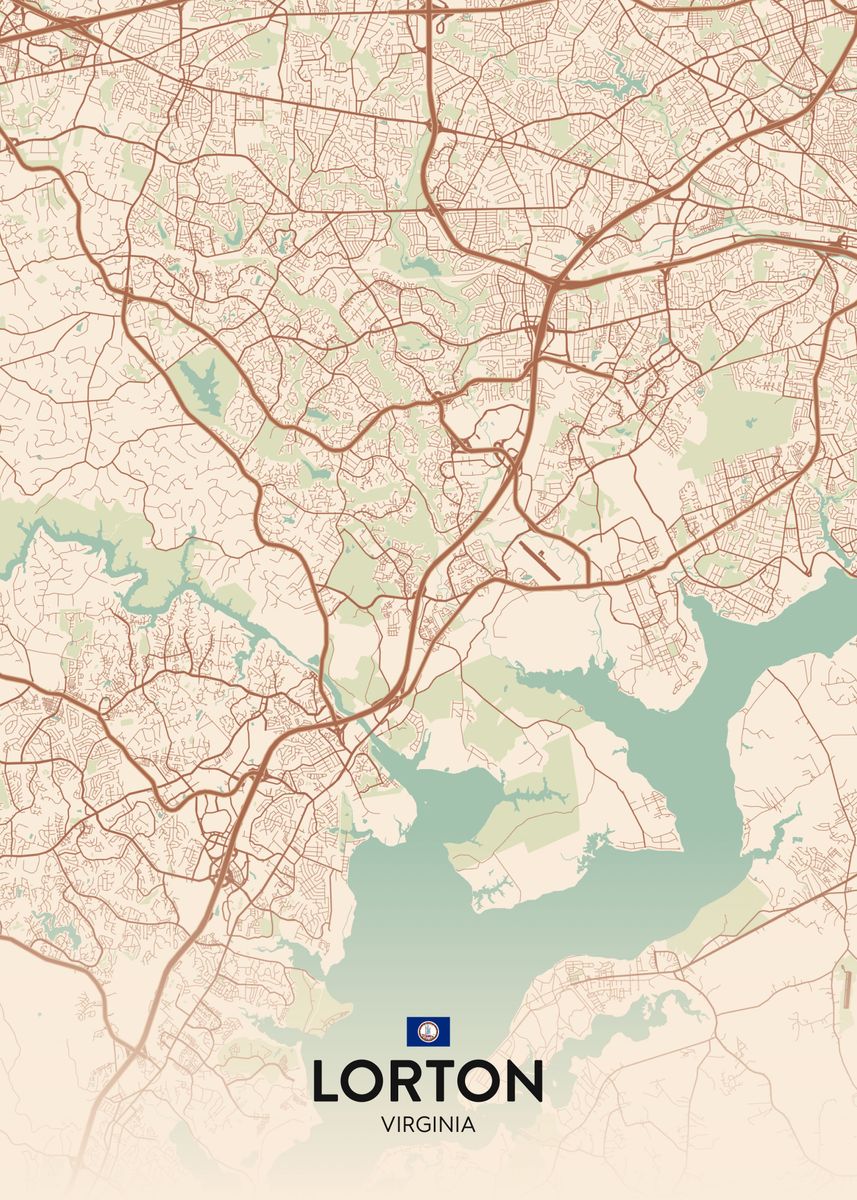 'Lorton VA' Poster by IMR Designs | Displate