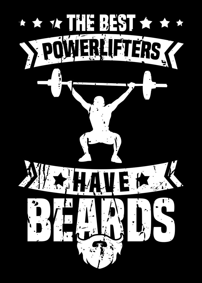 'Powerlifting Powerlifter' Poster, picture, metal print, paint by ...