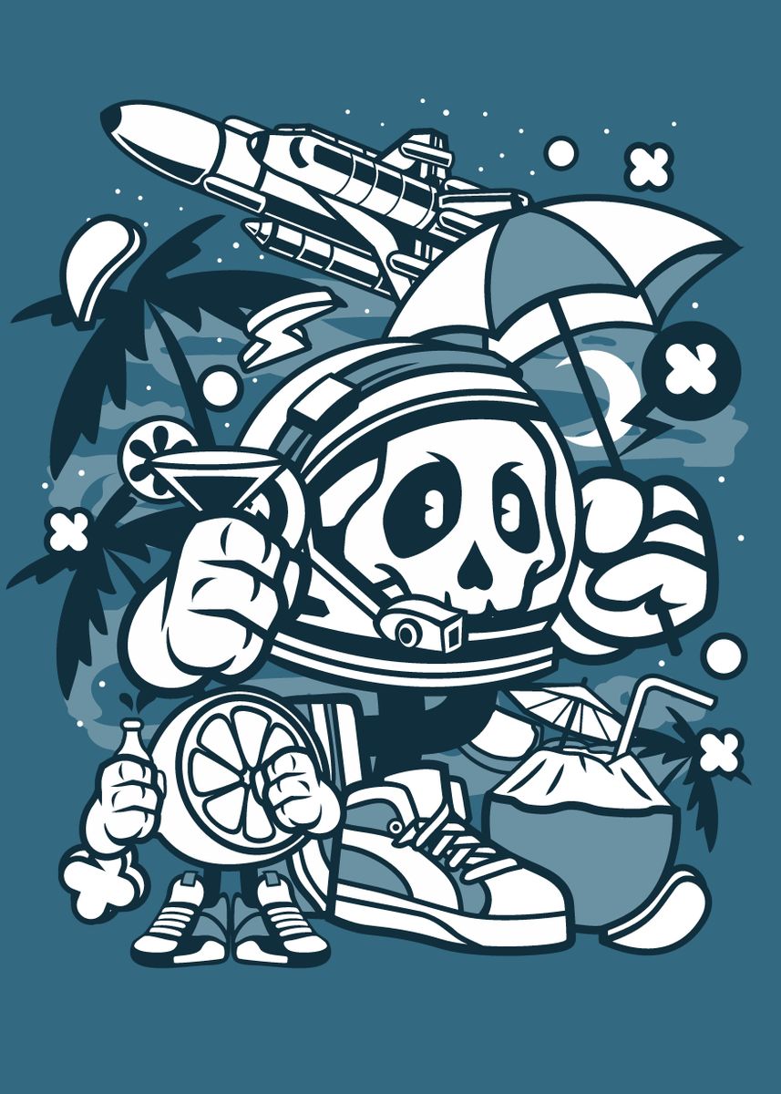 'Cartoon Illustration 86' Poster, picture, metal print, paint by Aloke ...