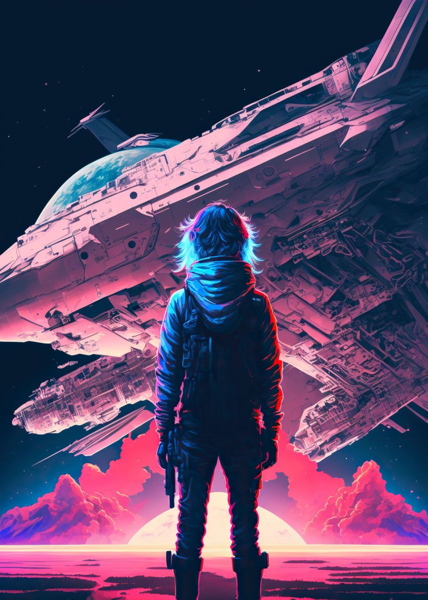 'Ships arrival' Poster, picture, metal print, paint by KyzArt | Displate