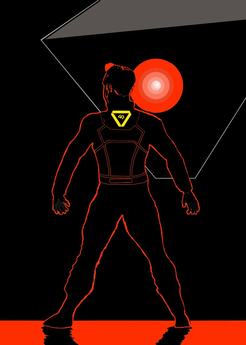 'Tech 49' Poster, picture, metal print, paint by Bruno Chirrime | Displate