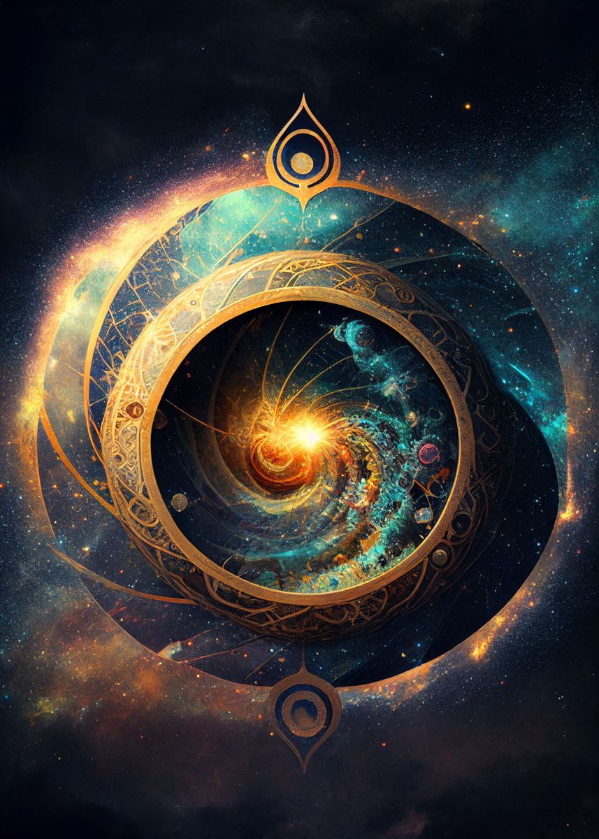 'Artistic Infinity Compass' Poster, picture, metal print, paint by ...