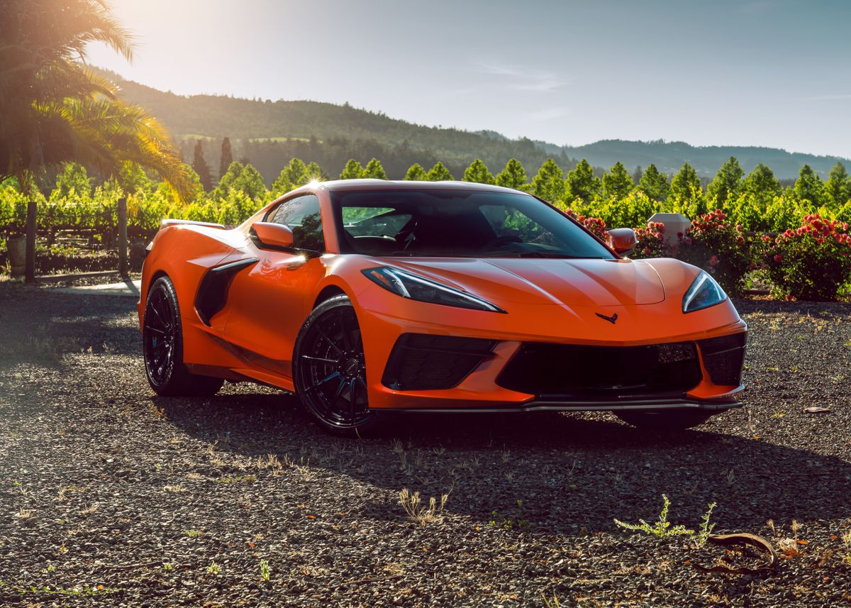 'chevrolet corvette c8' Poster by sultan | Displate
