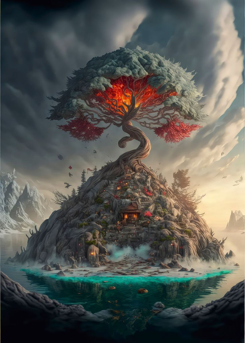 'The Painted World' Poster, picture, metal print, paint by Stephen ...