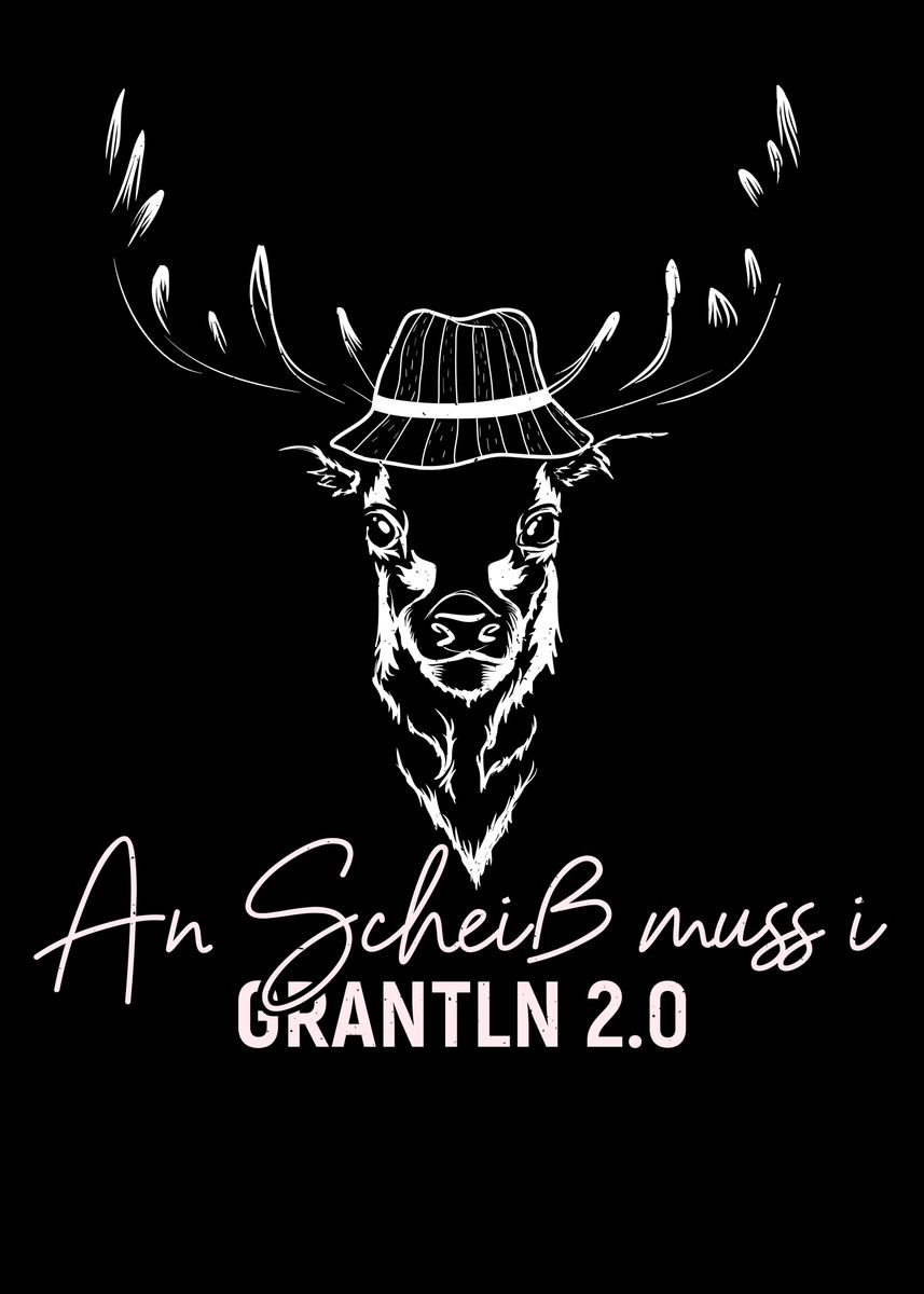 'Grantln Bavaria Grumpy' Poster, picture, metal print, paint by Chris ...