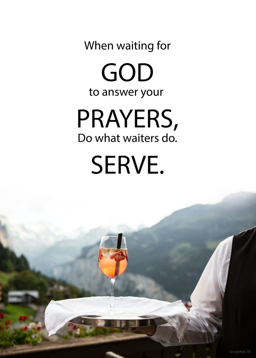 'SERVE' Poster, picture, metal print, paint by cypher the third | Displate