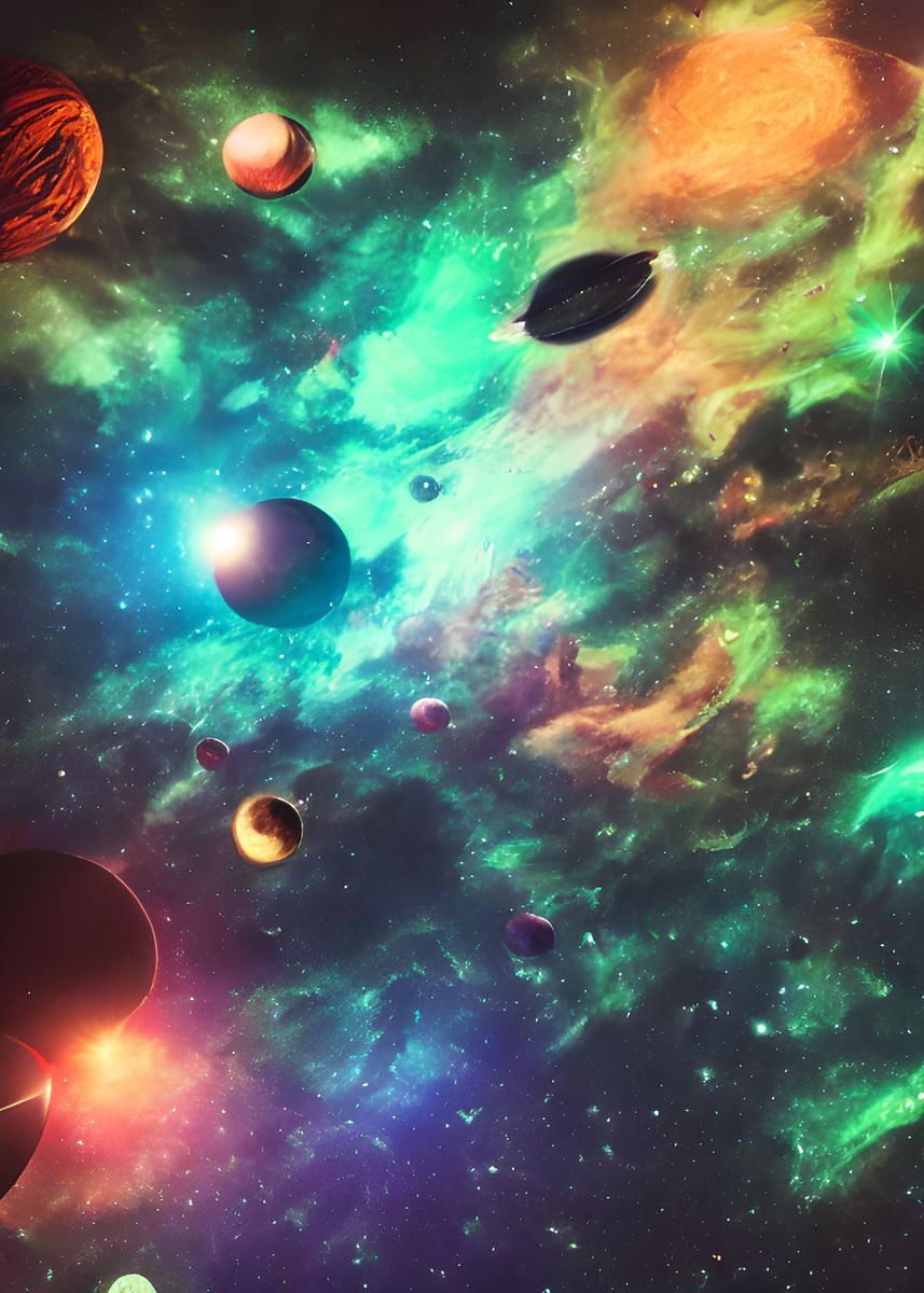 'Colorful Infinity' Poster, picture, metal print, paint by Mappingz ...