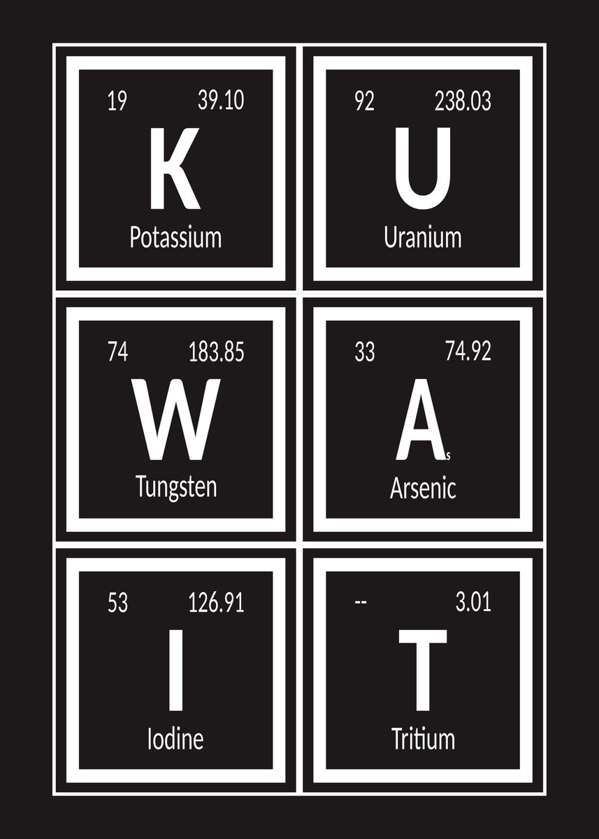 'Kuwait Elements' Poster, picture, metal print, paint by Maozva | Displate
