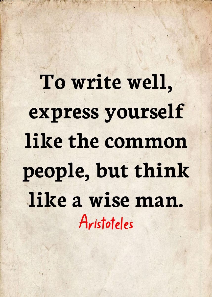 'Aristoteles Quote ' Poster, picture, metal print, paint by DIMS | Displate