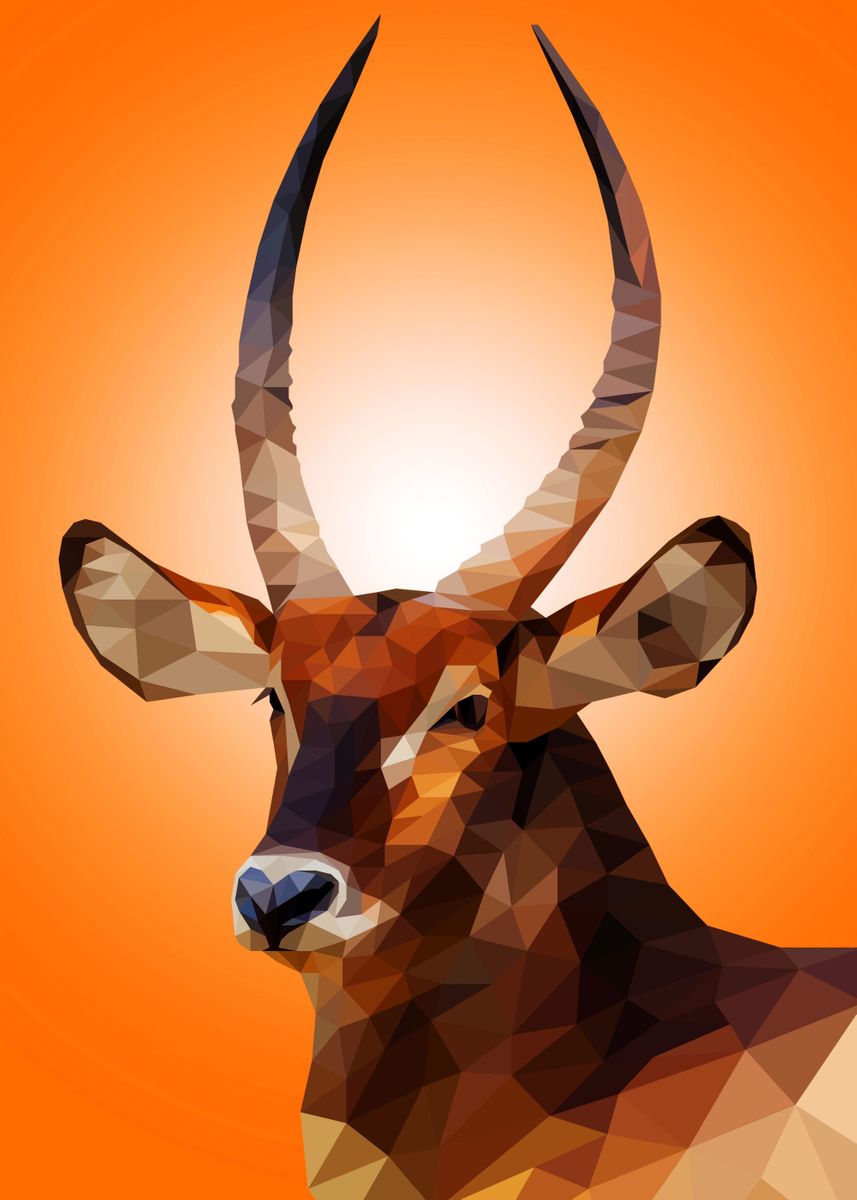 'Antelope' Poster, picture, metal print, paint by Dare Neil | Displate