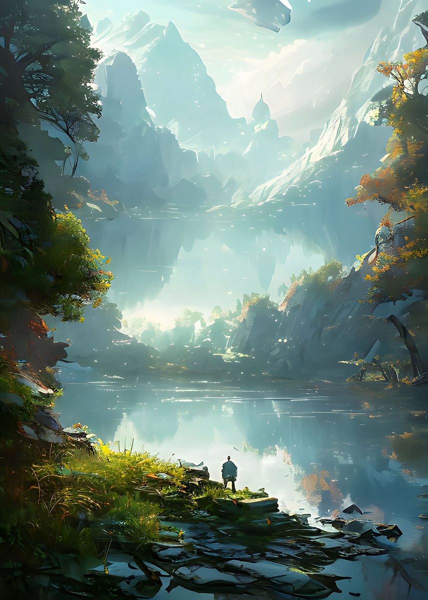 'Beautiful Scenery Nature' Poster, picture, metal print, paint by Alex ...