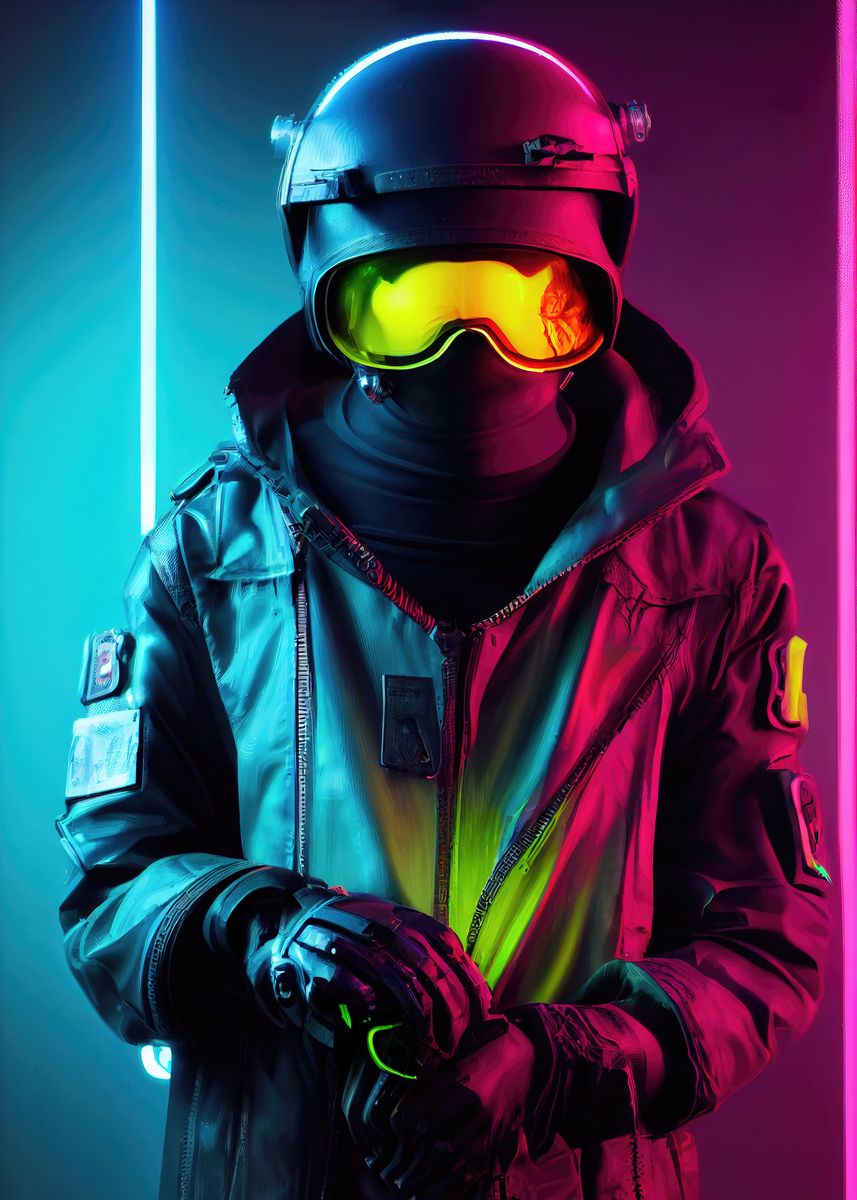 'Colorfully black noir' Poster, picture, metal print, paint by ...