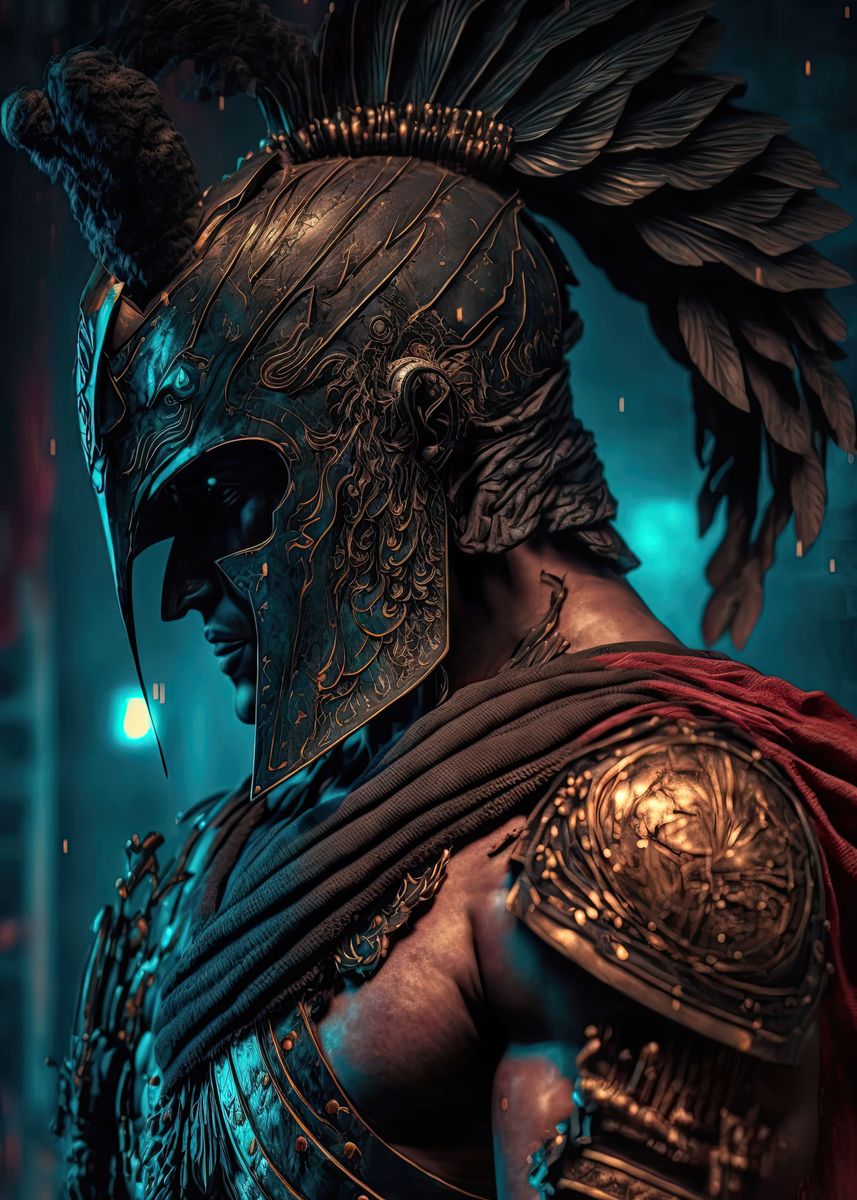 'Cyberpunk Ares' Poster, picture, metal print, paint by Sunrise Game ...
