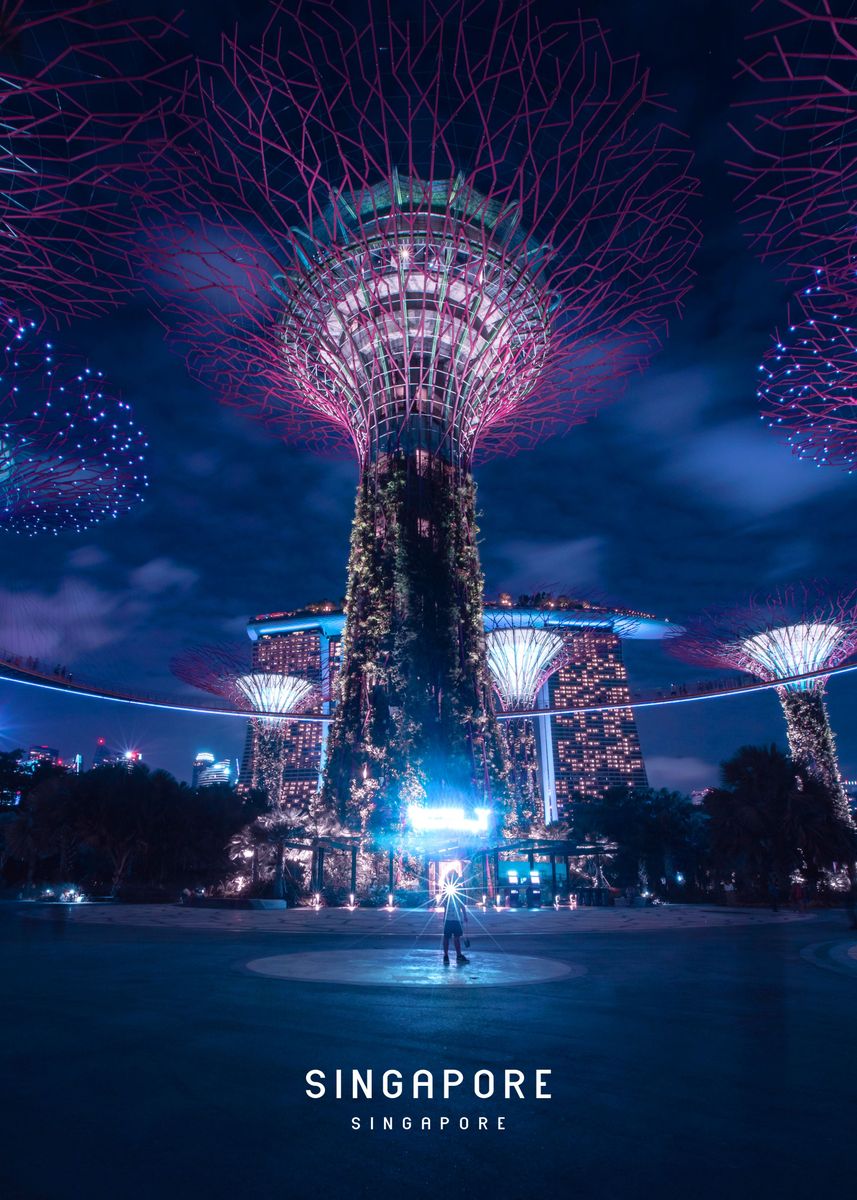 'Singapore ' Poster, picture, metal print, paint by Explore Universe ...