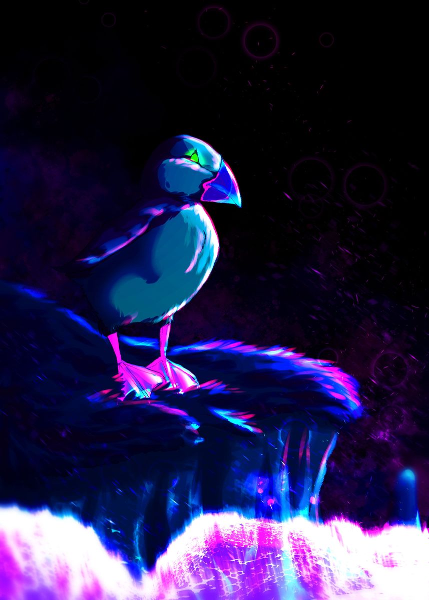 'Retro Puffin' Poster by VPST | Displate