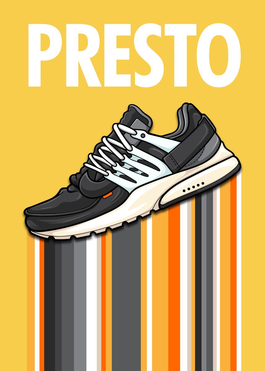 'Presto Sneaker' Poster, picture, metal print, paint by Adam Project ...