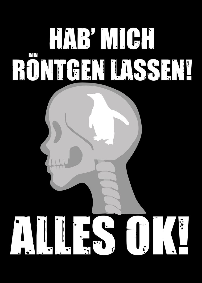 'Funny German Quote' Poster, picture, metal print, paint by Hexor ...